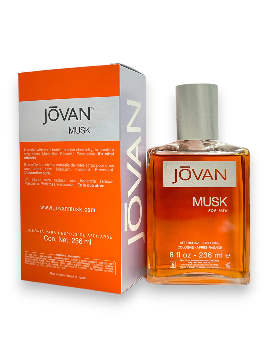 Jovan Musk For Men Aftershave Cologne (8fl.oz / 236ml) – Glam Cosmetics