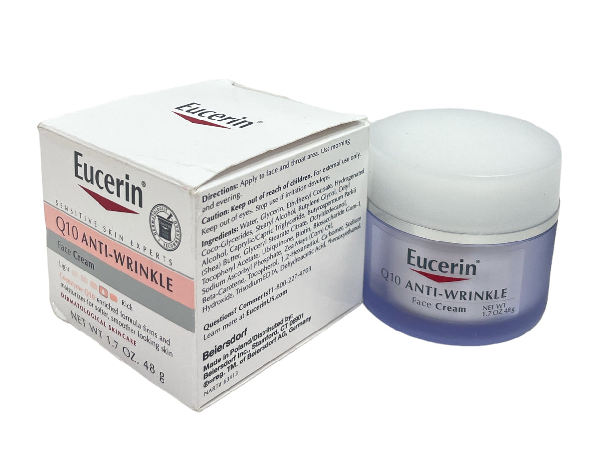 Eucerin Q10 Anti-Wrinkle Face Cream (1.7oz / 48g) – Glam Cosmetics