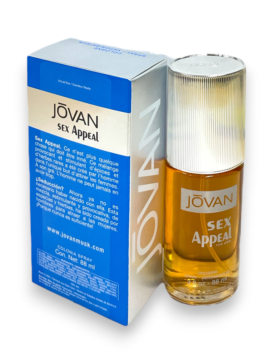 Jovan Sex Appeal for Men Cologne Spray (3fl.oz / 88ml) – Glam Cosmetics