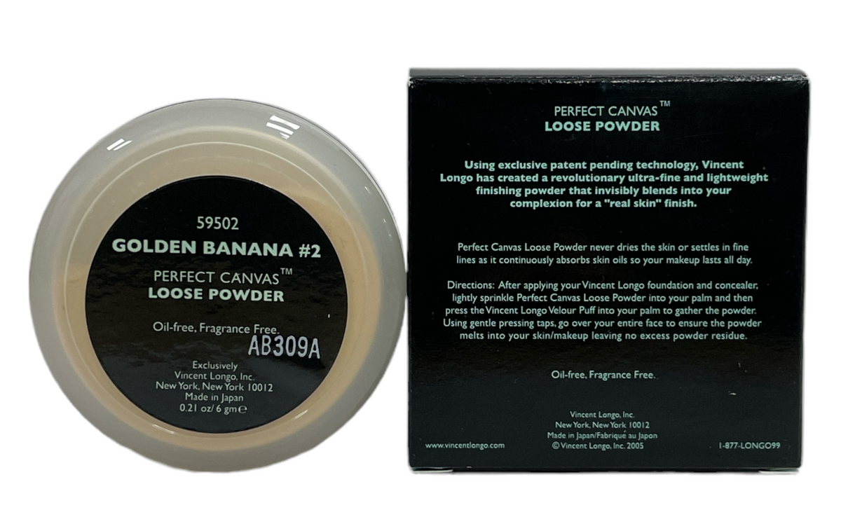 Vincent Longo Loose Powder Golden Banana #2 (0.21oz / 6g) – Glam Cosmetics